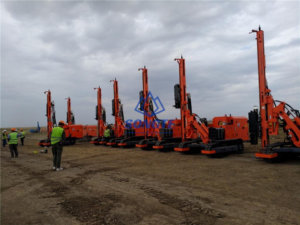 Introduction to Pile Driver for Photovoltaic Pile Construction - Songte The leader of one-stop ...