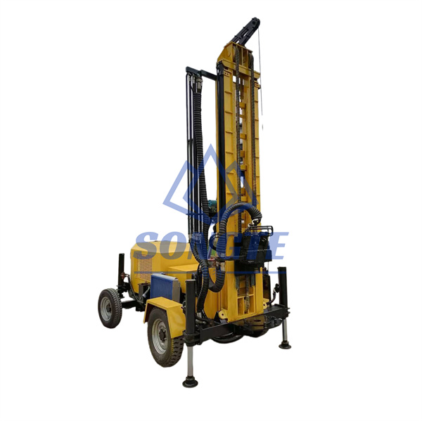 200m Trailer Mounted Water Borehole Drilling Rig Water Drill Rig (SW ...